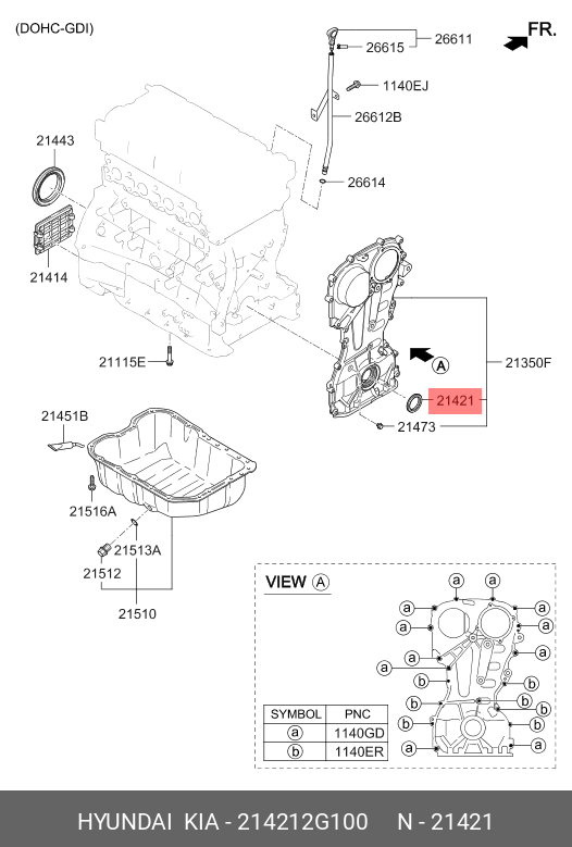 Hyundai / KIA 214212G100 214212G100