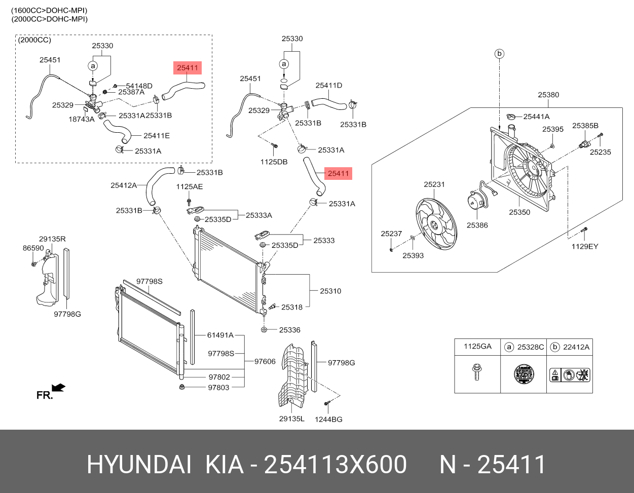 Hyundai / KIA 254113X600 254113X600