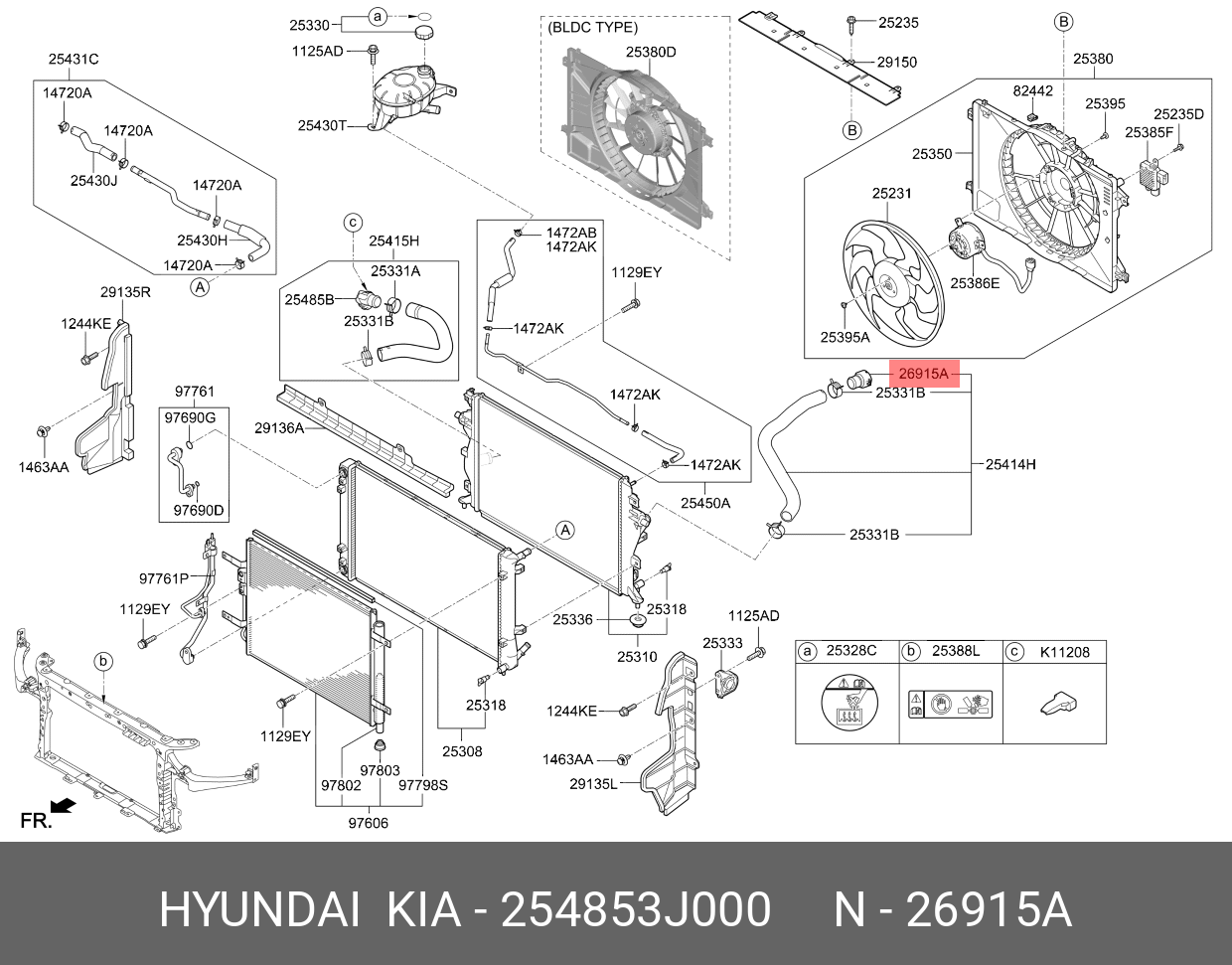 Hyundai / KIA 254853J000 254853J000