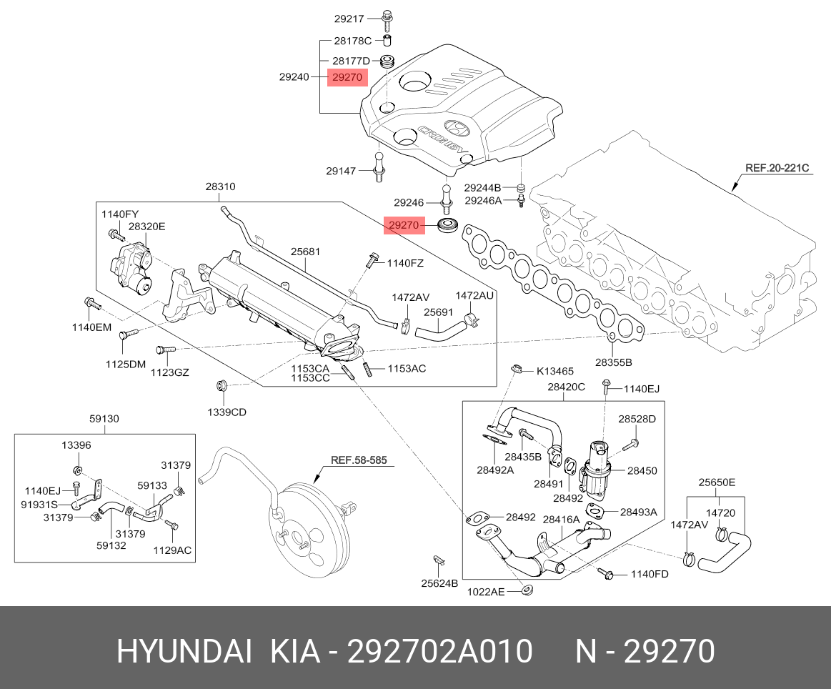 Hyundai / KIA 292702A010 292702A010