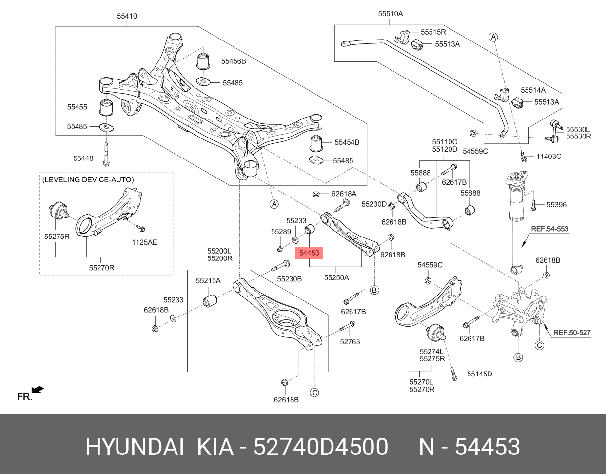 Hyundai / KIA 52740-D4500 52740-E6500,52740-E6500,52740-D4500