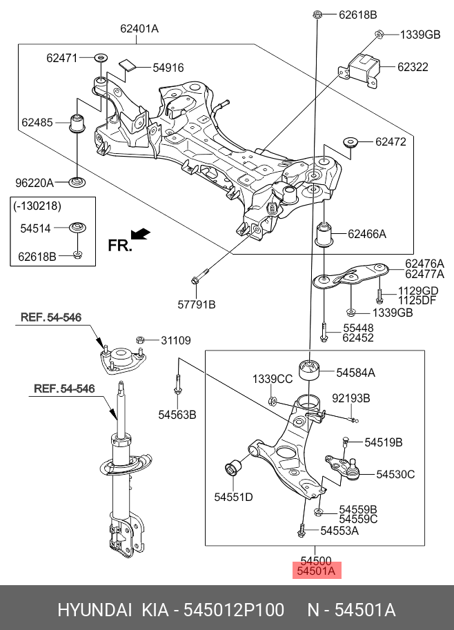 Hyundai / KIA 54501-2P100 54501-2P100