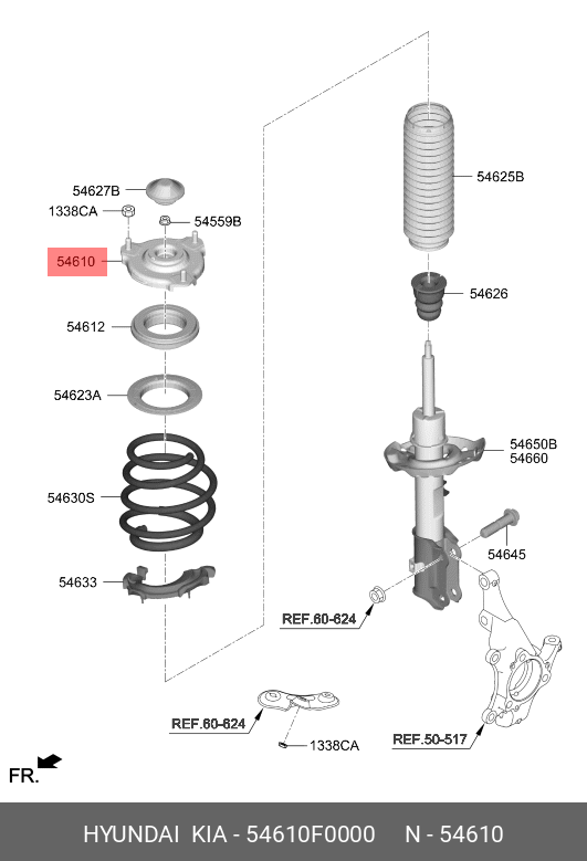Hyundai / KIA 54610-F0000 54610-F2000