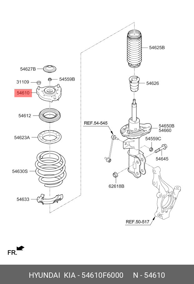 Hyundai / KIA 54610-F6000 54610-F6000