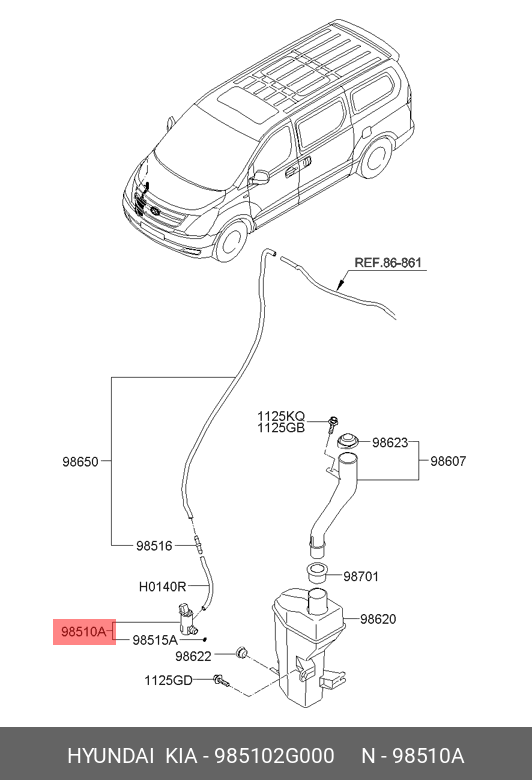 Hyundai / KIA 985102G000 985102G000