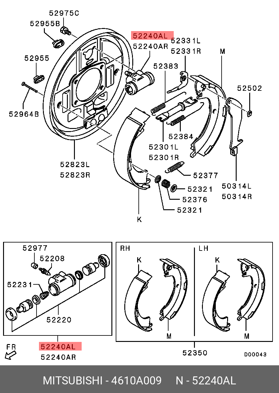 MITSUBISHI 4610A009 4610A009