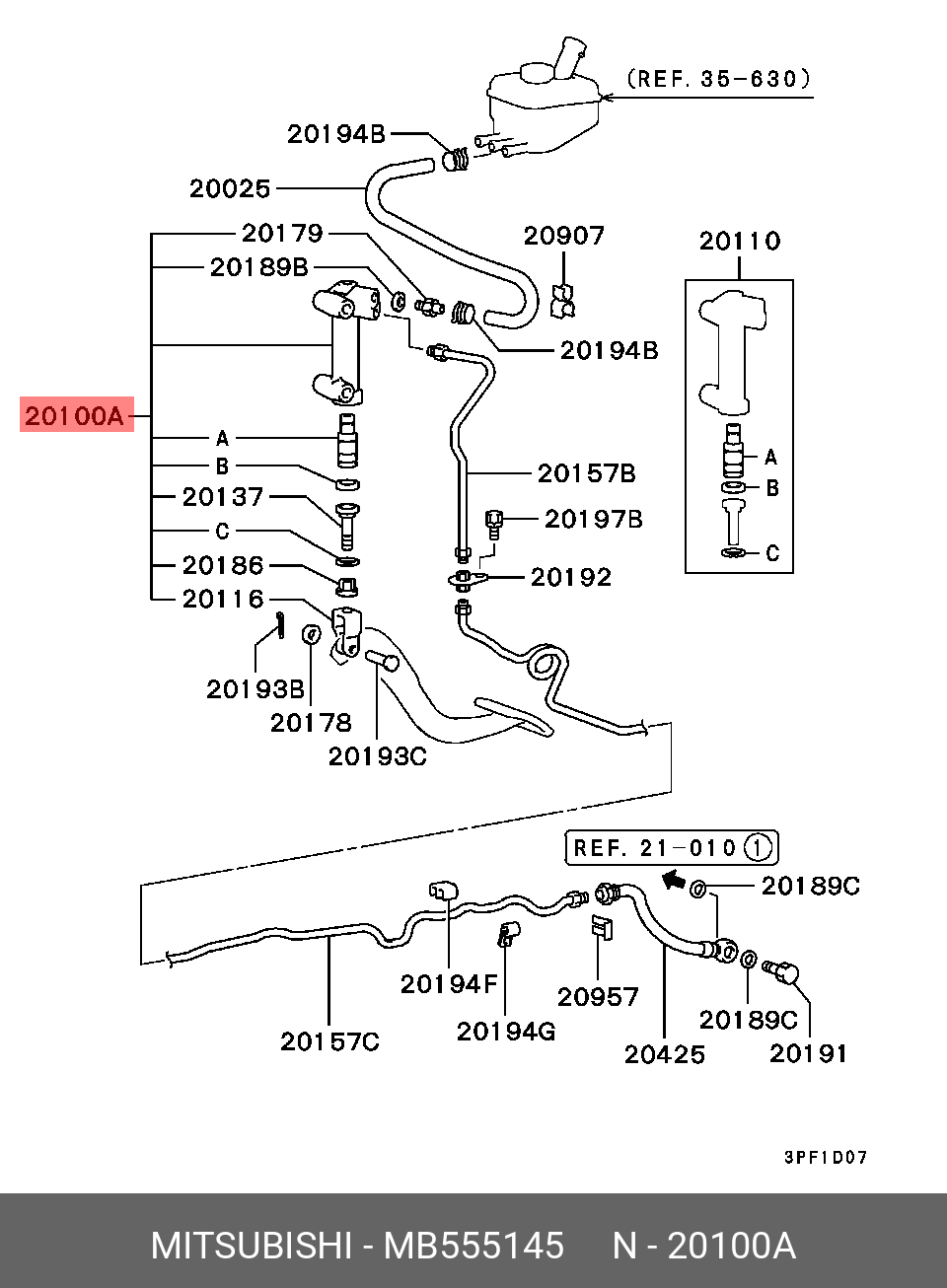 MITSUBISHI MB555145 MB012597,MB165130,MB334438,MB555145