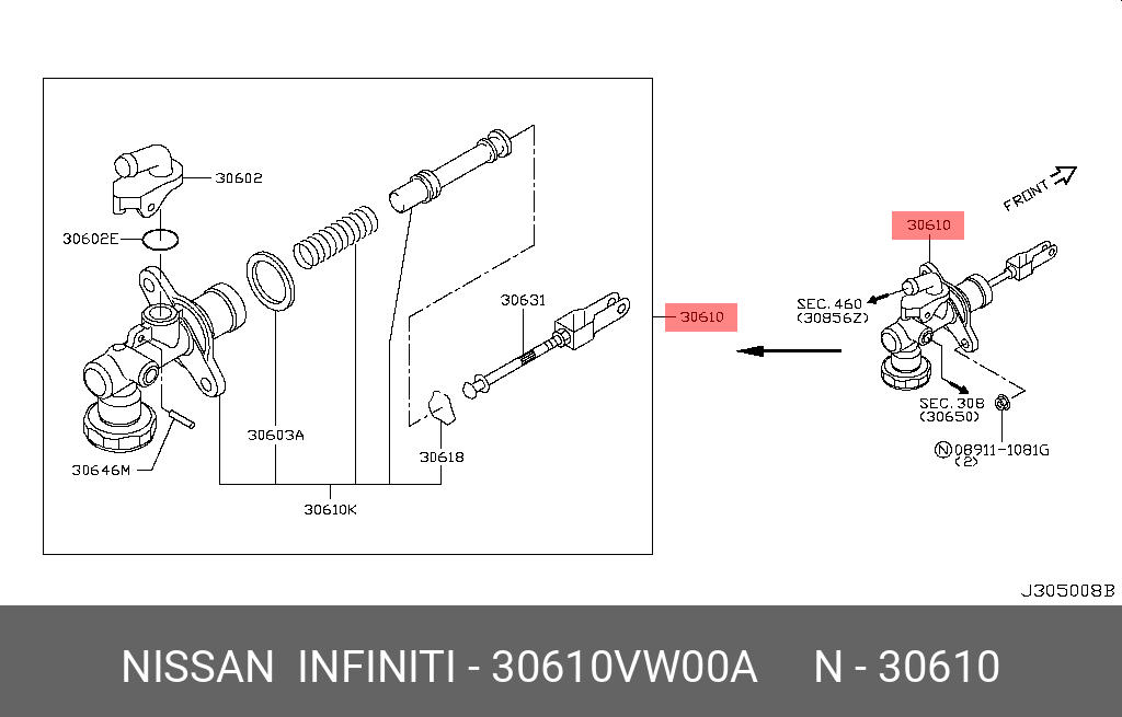 NISSAN 30610-VW00A 30610-VW00A,30610-VW007