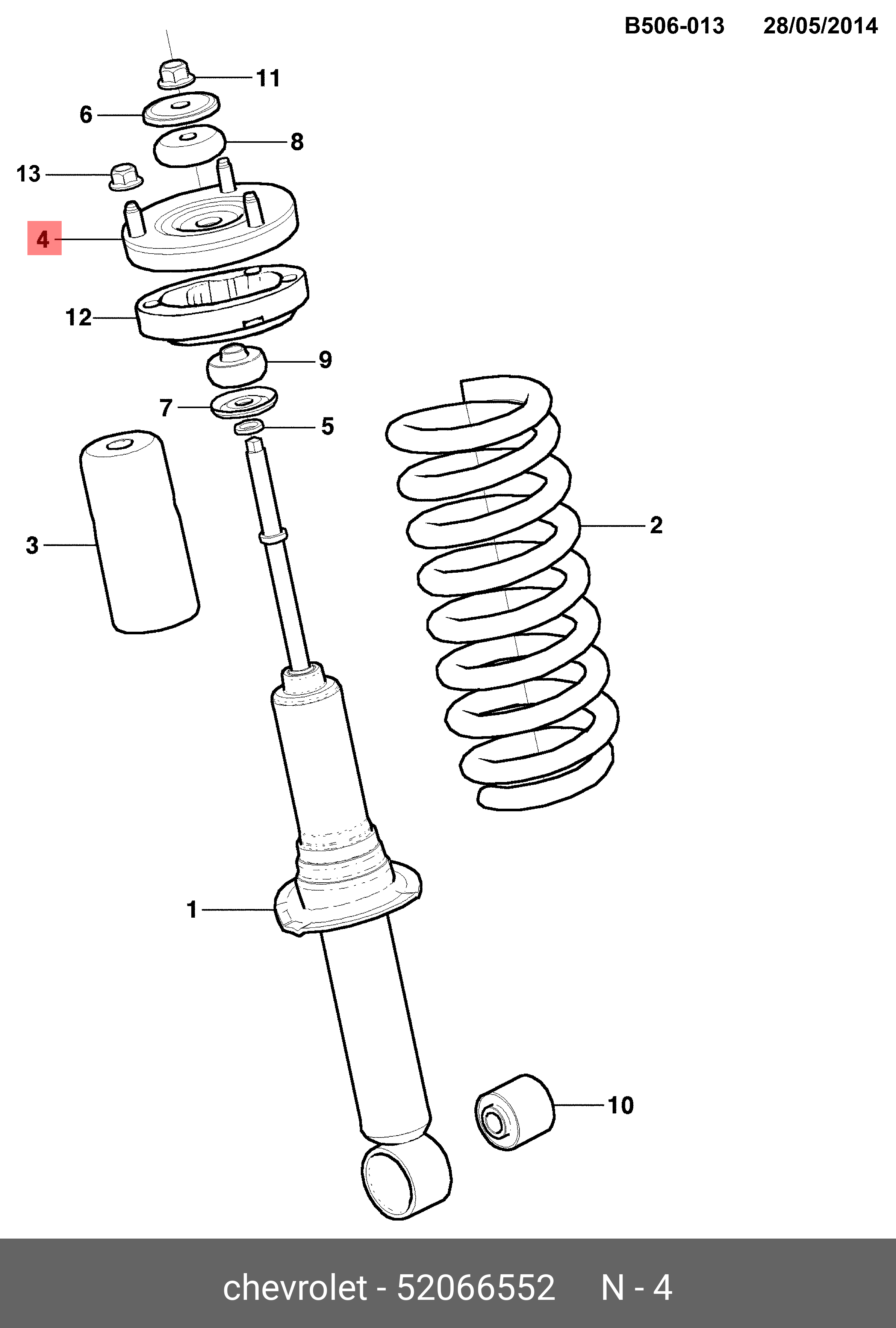 GM 52066552 52066552,52066552
