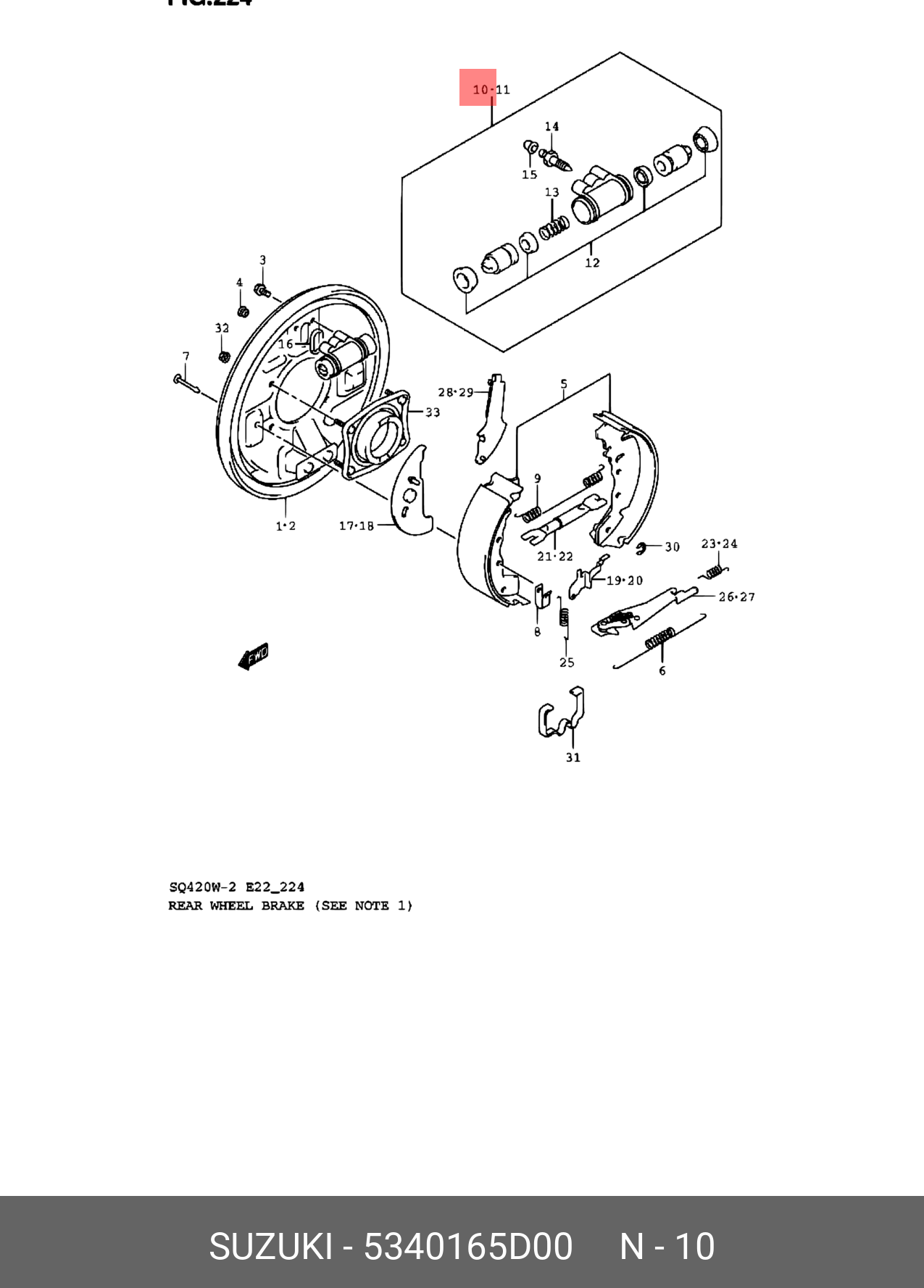 SUZUKI 53401-65D00 53401-65D00