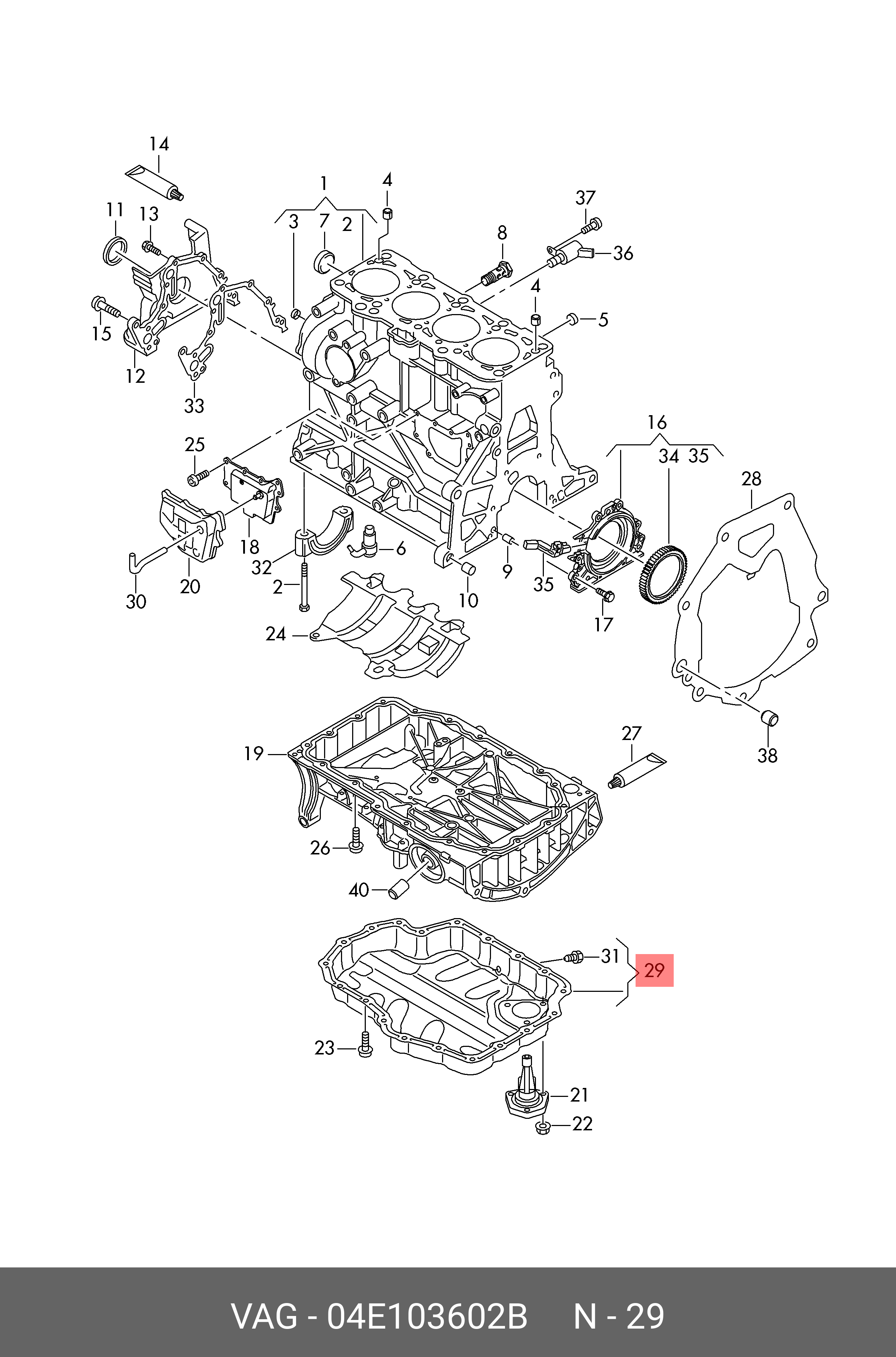 VAG 04E103602B 04E103602B