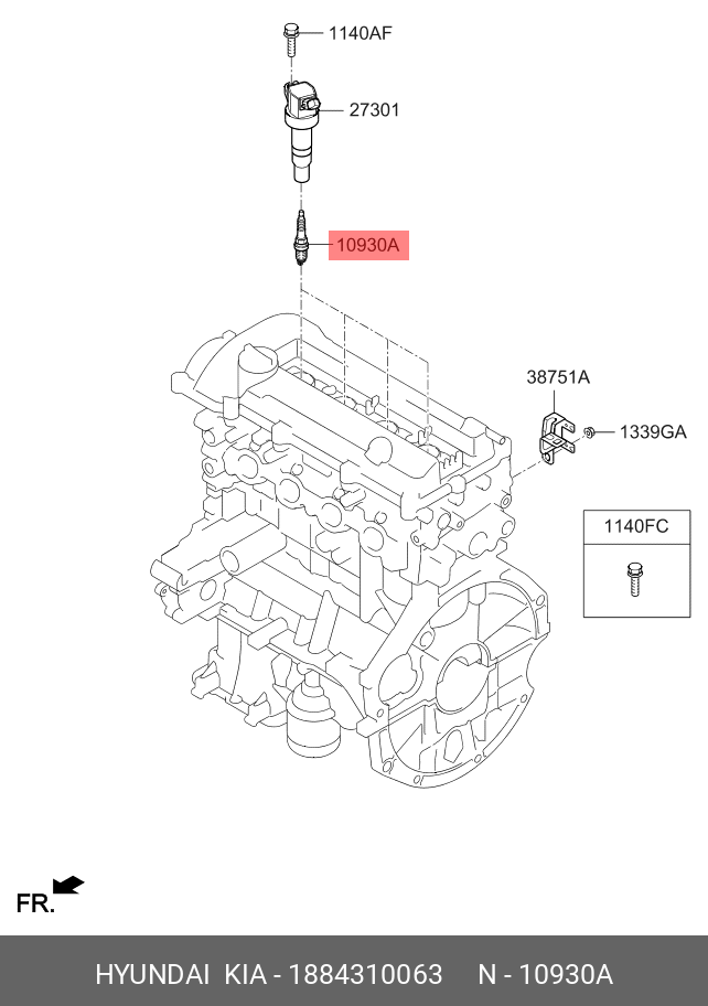 Hyundai / KIA 1884310063 1884310063