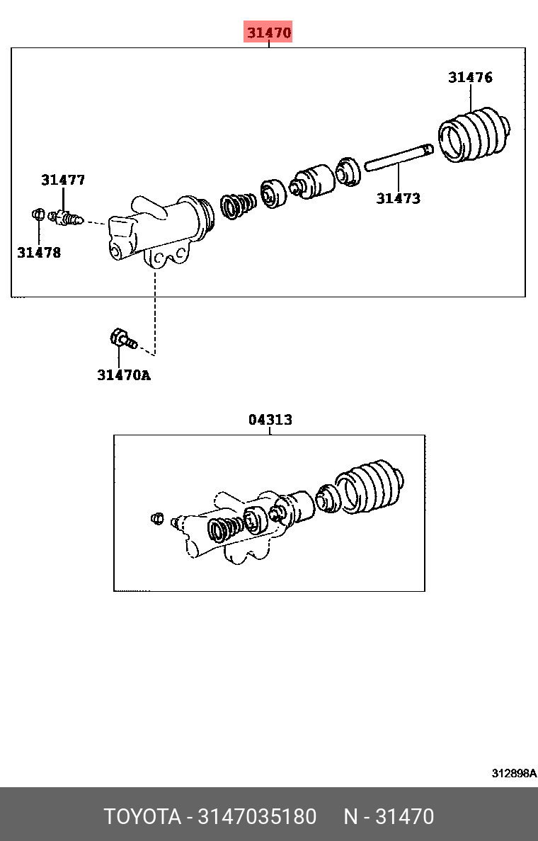 TOYOTA 31470-35180 31470-35180