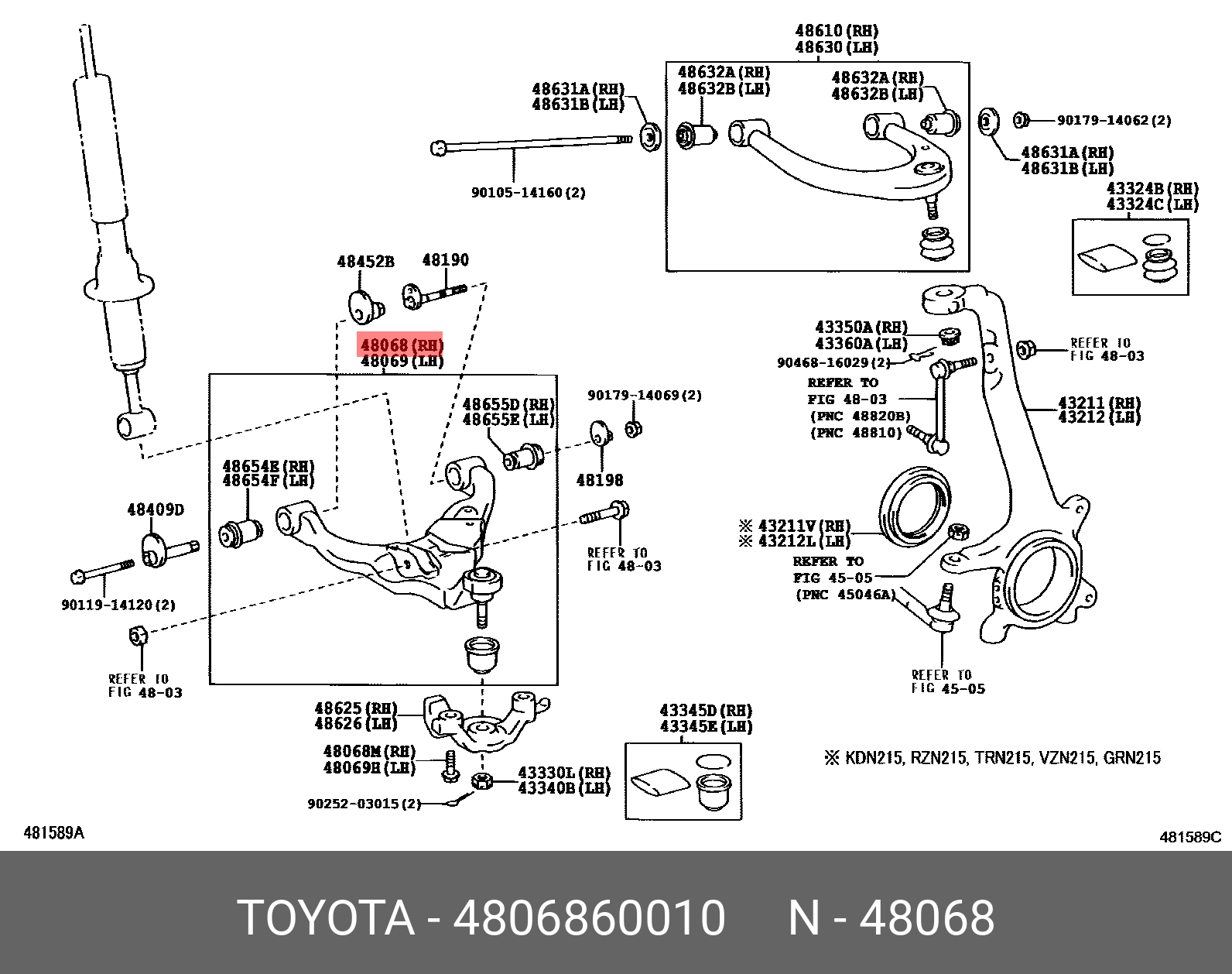 TOYOTA 48068-60010 48068-60010