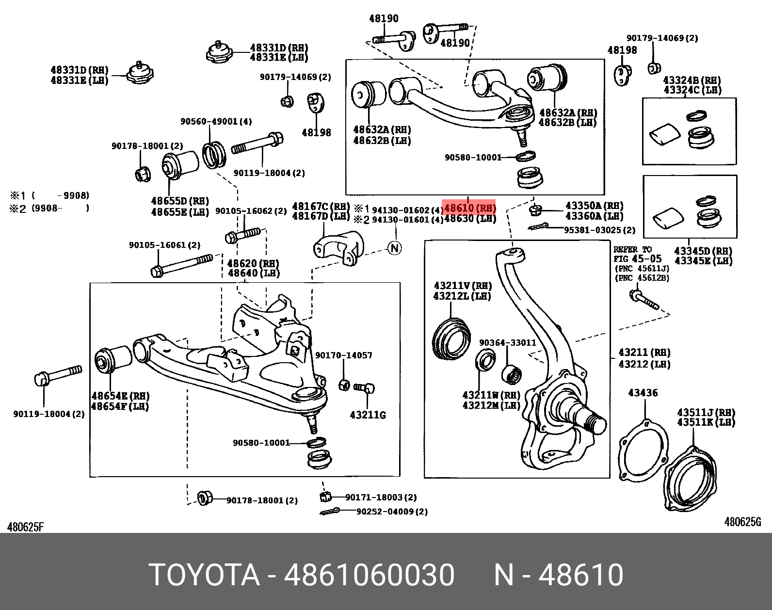 TOYOTA 48610-60030 48610-60030