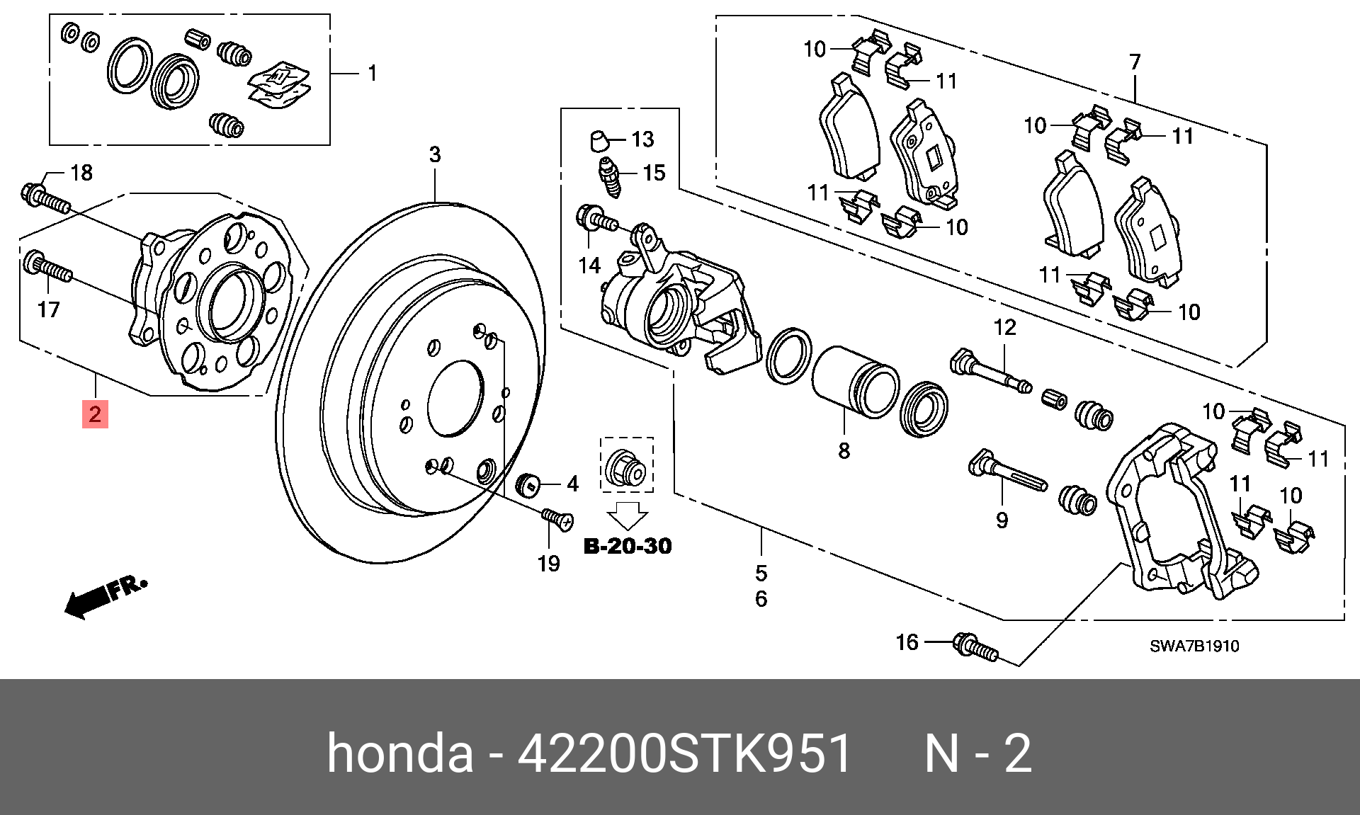 HONDA 42200-STK-951 42200-STK-951,3104100XKZ17B,42200-SWN-P01,3104100XKZ17B