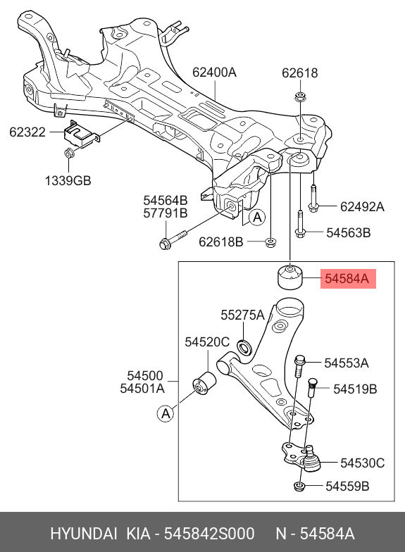 HYUNDAI 54584-2S000 54584-2S000,54584-D3000,54584-2T000,54584-A6000 ...