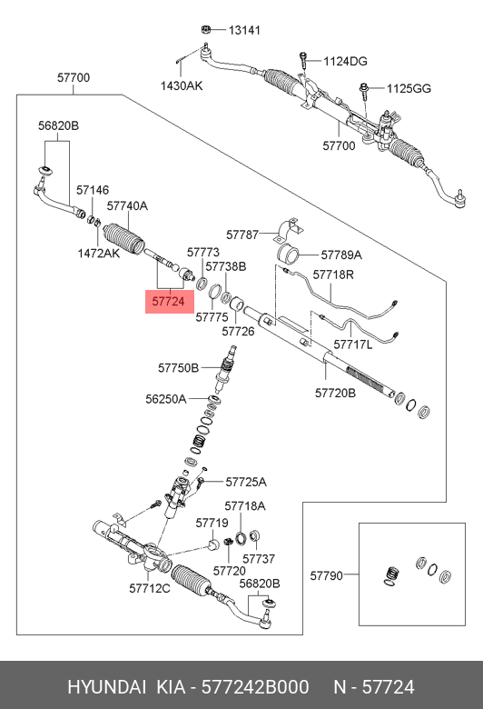HYUNDAI 57724-2B000 57724-2B000,57724-2T000