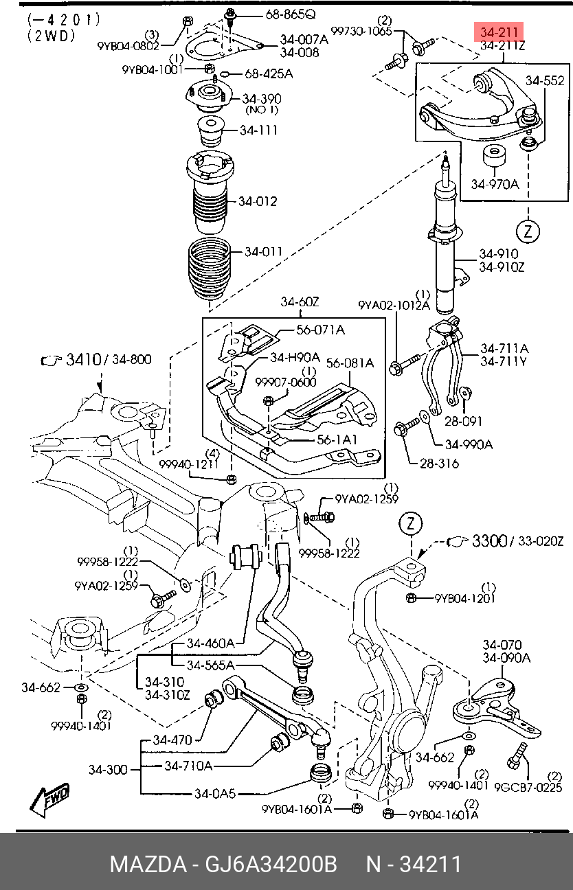 MAZDA GJ6A-34-200B GJ6A-34-200B