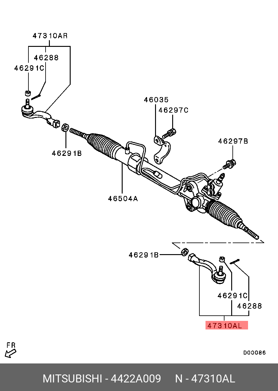 MITSUBISHI 4422A009 MR-508135,4422A009