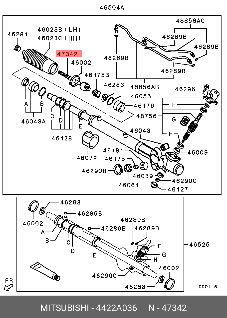 MITSUBISHI 4422A036 4422A036,4422A121