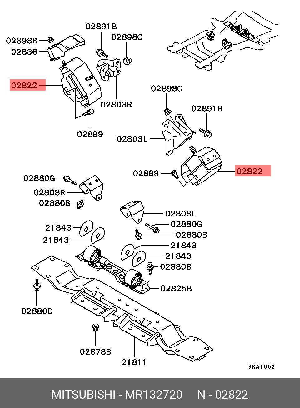 MITSUBISHI MR132720 MR210032,MR132720