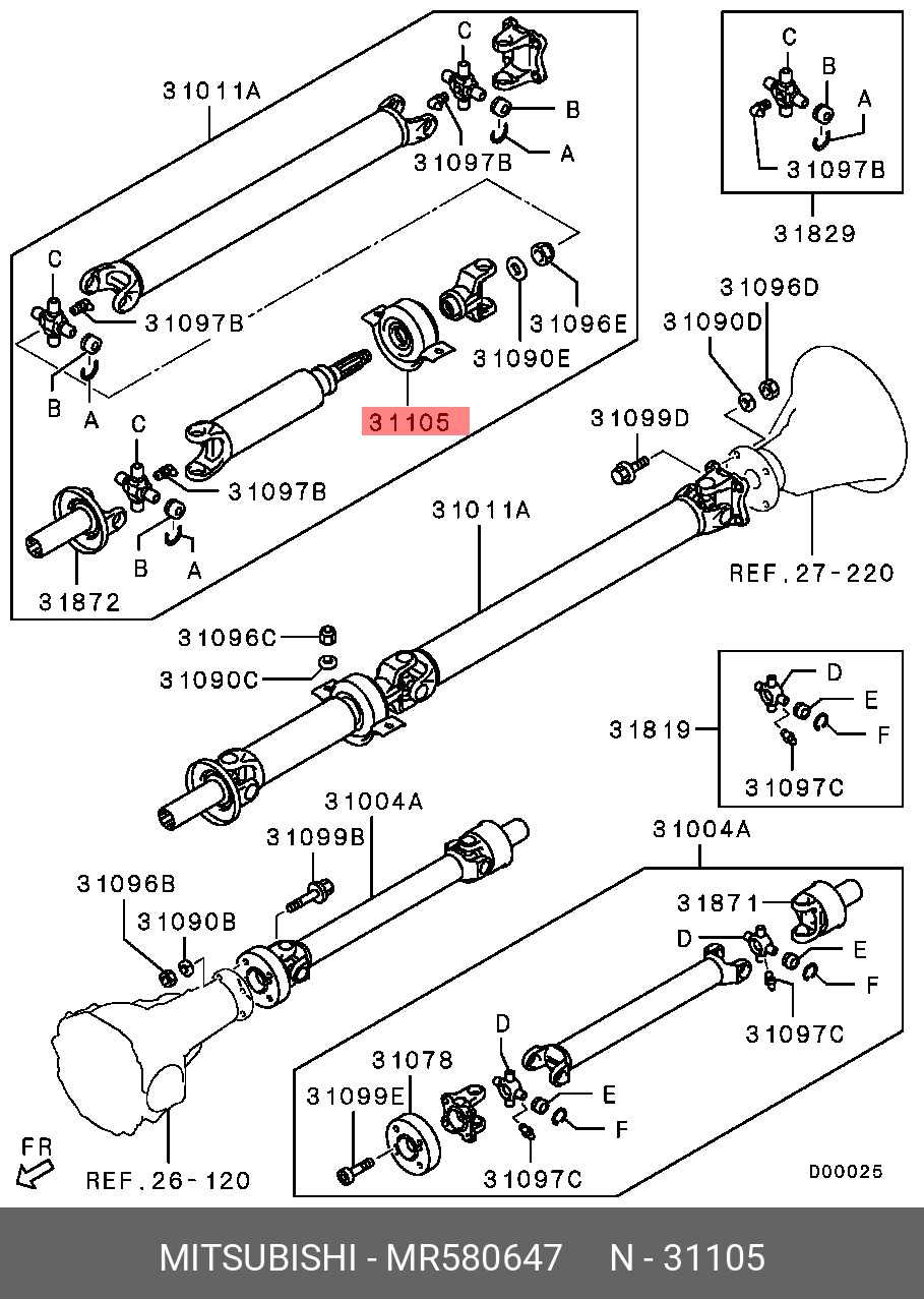 MITSUBISHI MR580647 MR580647,3450A017