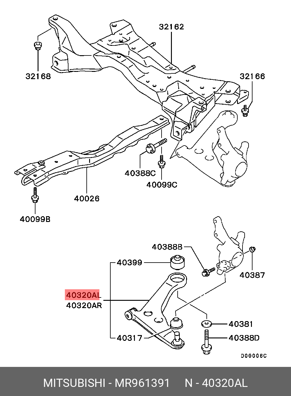 MITSUBISHI MR961391 MR961391,4013A129