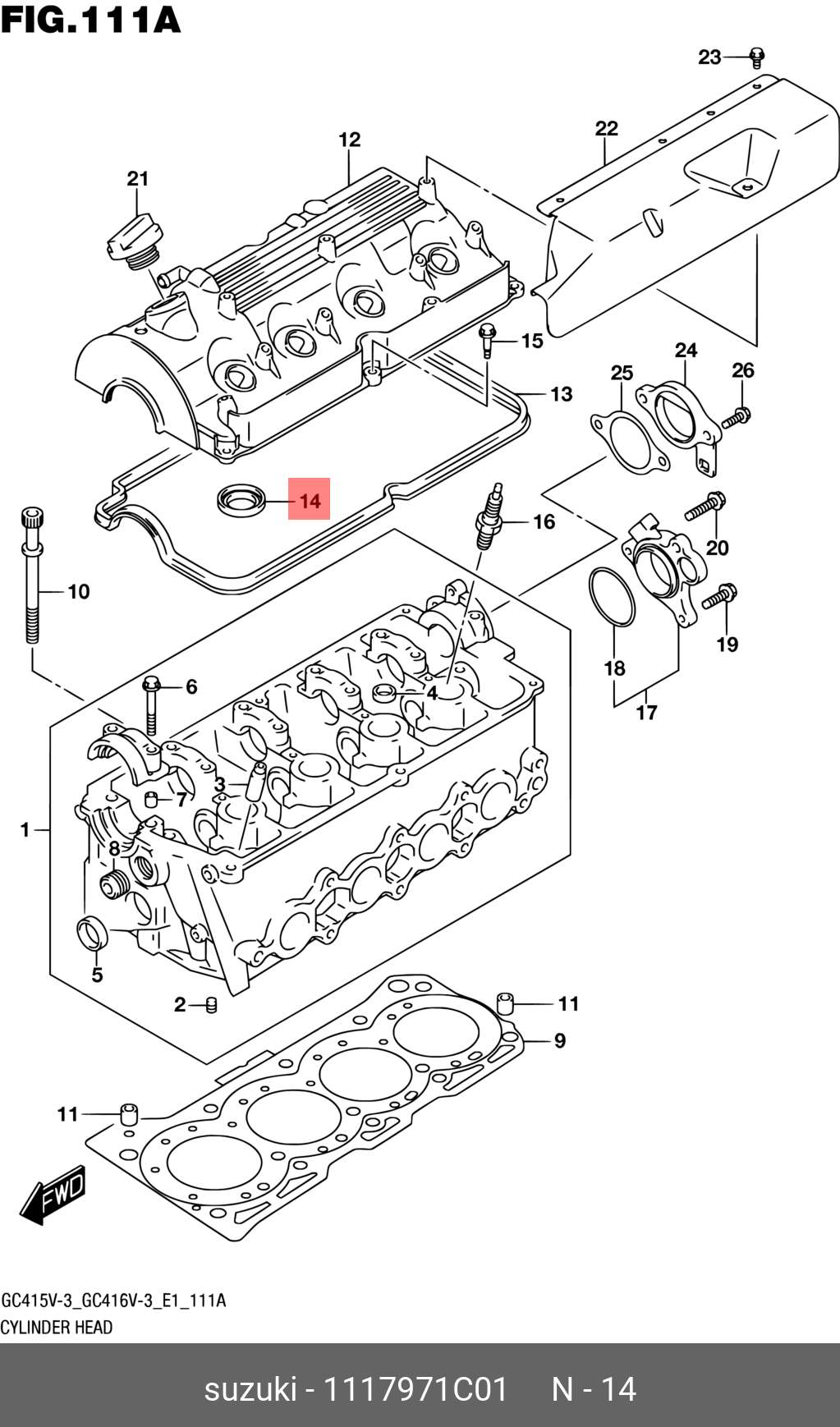 SUZUKI 11179-71C01 11179-71C01