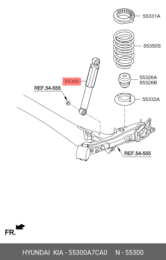 Hyundai / KIA 55300-A7CA0 55300-A7200,55300-A7CA0,55300-A7200,55300 ...
