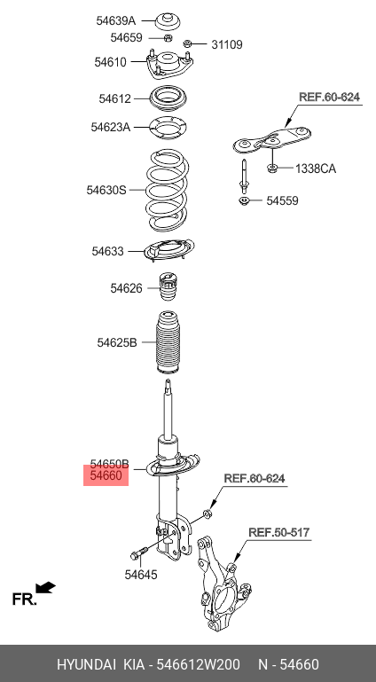 HYUNDAI 54661-2W200 54661-2W200,546614Z100