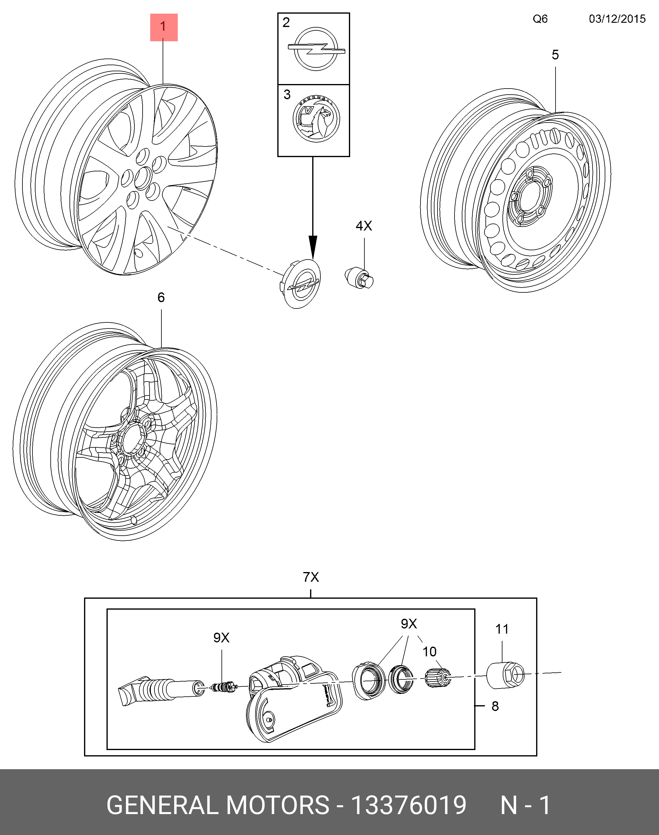 GM 13376019 13376019