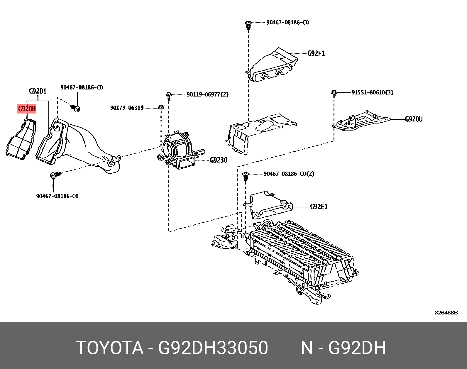 TOYOTA G92DH-33050 G92DH-33050