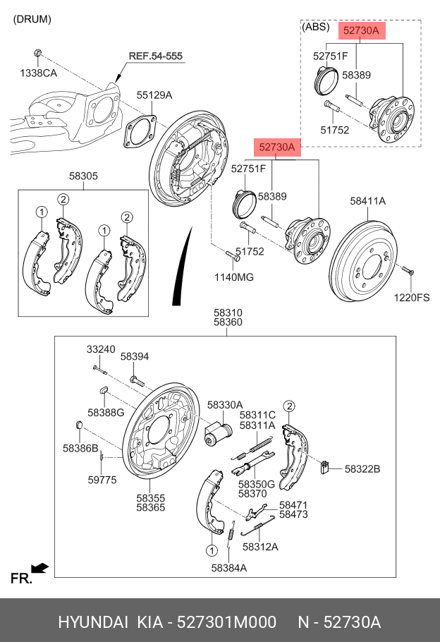 Hyundai / KIA 52730-1M000 52730-1M000