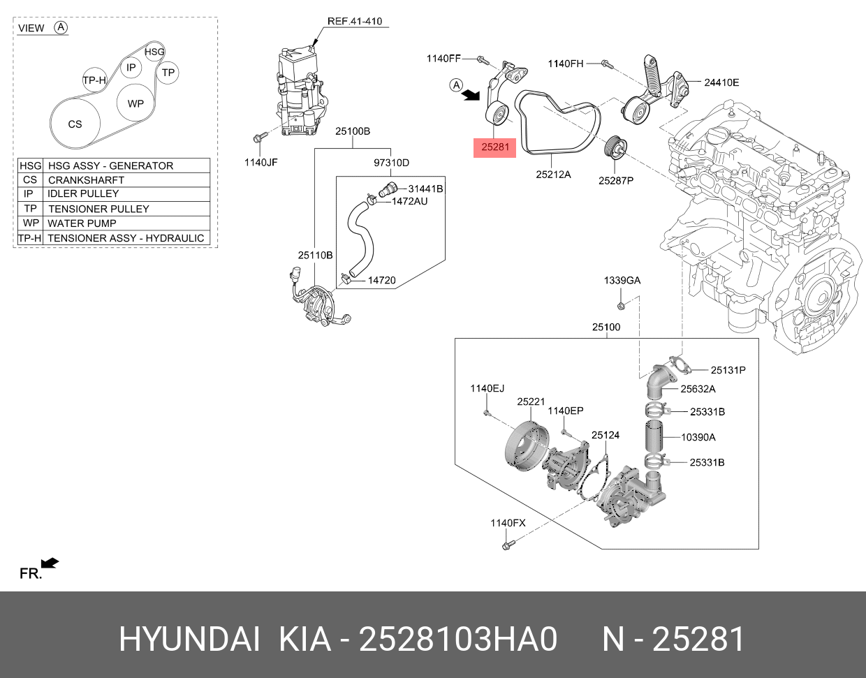 KIA 25281-03HA0 25281-03HA0