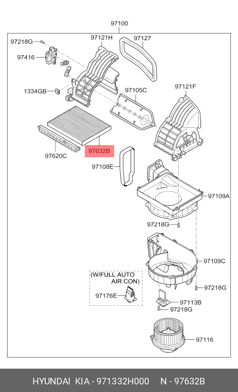 Hyundai / KIA 97133-2H000 97133-2H000