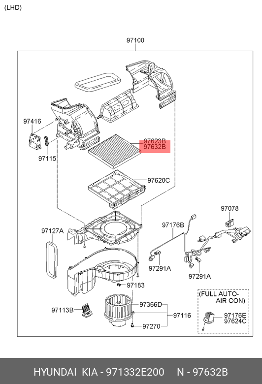 Hyundai / KIA 97133-2E200 97133-2E200