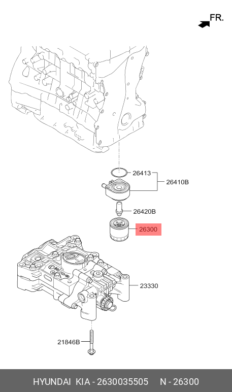 Hyundai / KIA 26300-35505 26300-35503,MD356000,MD136466,RF01-23-802 ...