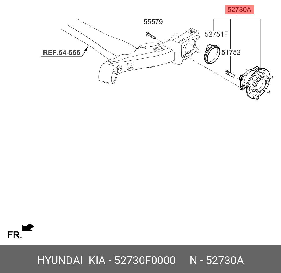 Hyundai / KIA 52730F0000 52730-F2000,52730-F0000