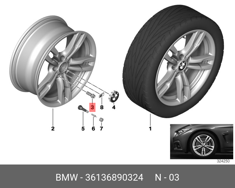 BMW 36136890324 36136890324