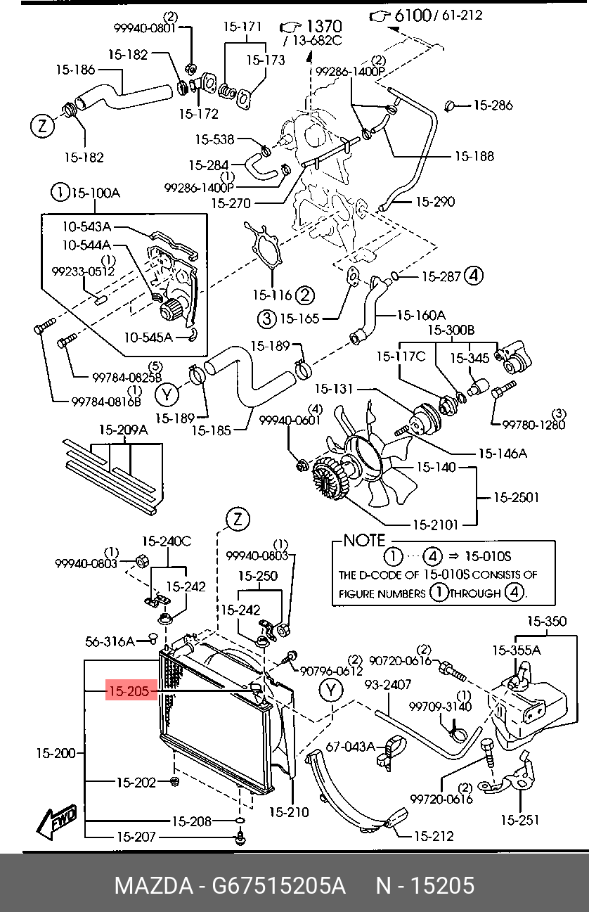 MAZDA G675-15-205A G675-15-205A
