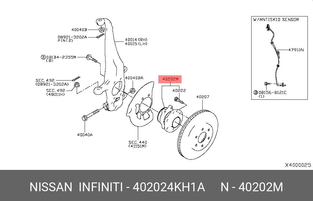 NISSAN 40202-4KH1A 40202-4JA1A,40202-4KH1A,40202-4KJ1A,40202-4KH1A