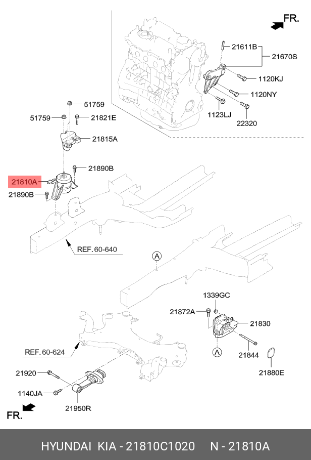 Hyundai / KIA 21810 C1020 21810-C1320,21810-D4200,21810-C1320
