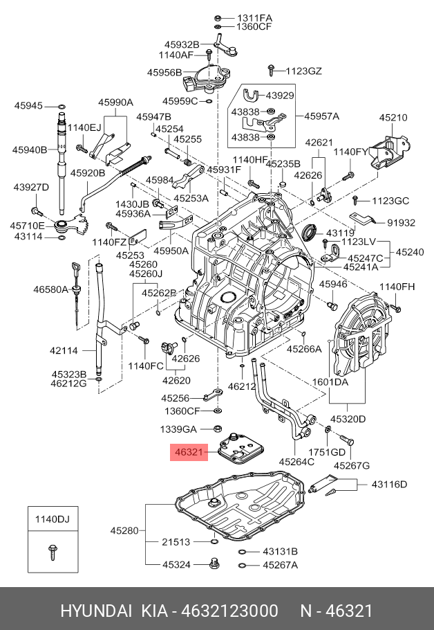 Hyundai / KIA 46321 23000 46321 23000