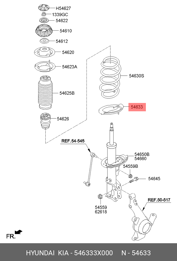 Hyundai / KIA 54633 3X000 54633 3X000