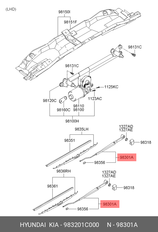 Hyundai / KIA 98320 1C000 98320 1C000