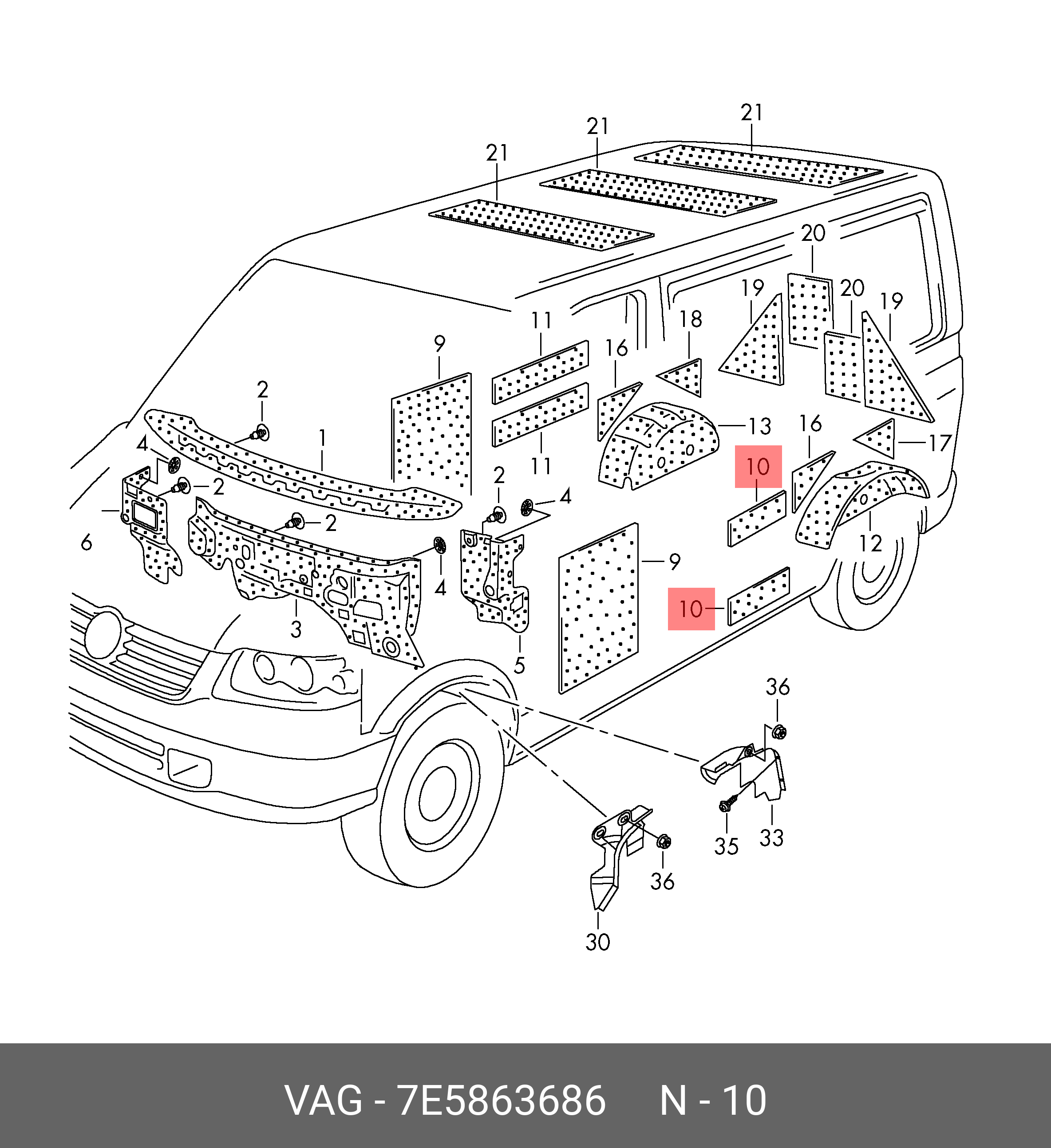 VOLKSWAGEN 7E5863686 7E5863686