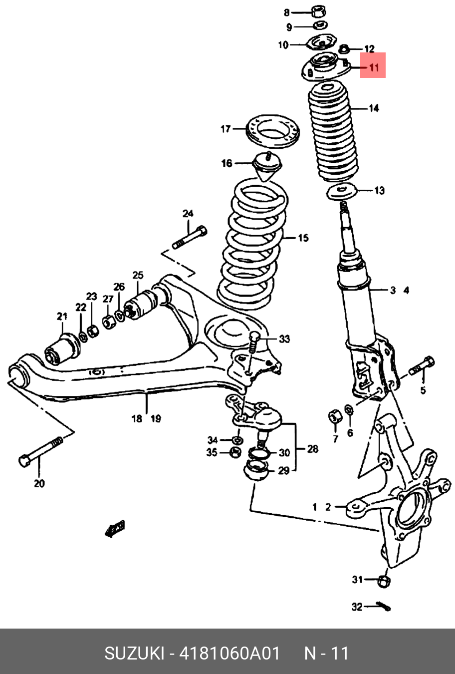 SUZUKI 41810-60A01 41810-60A01,41810-77E00