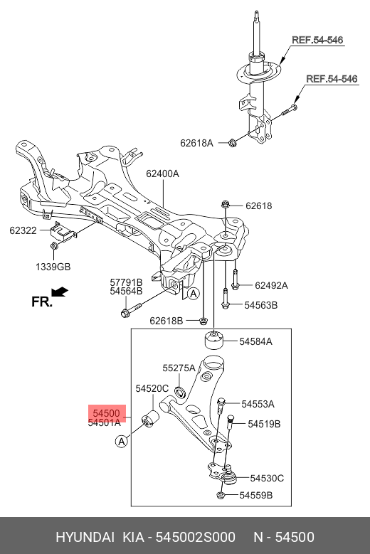Hyundai / KIA 545002S000 545002S000
