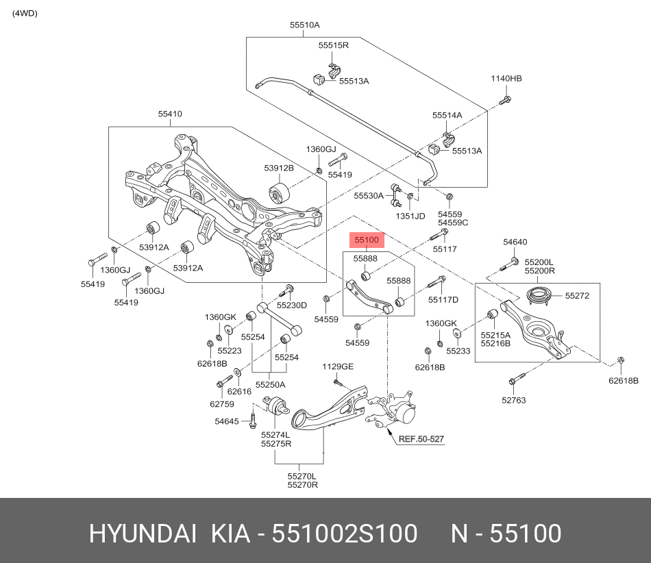 Hyundai / KIA 551002S100 551002S100